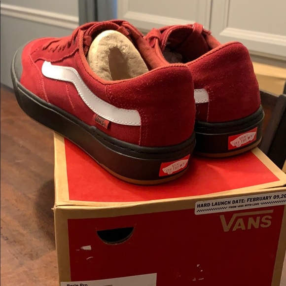 Vans | Shoes | New Vans Berle Pro Nwt Rumba Red Mens | Poshmark